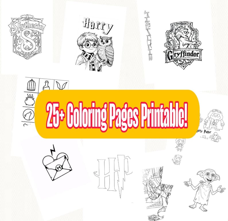Coloring Pages of Hogwarts Houses Gryffindor Slytherin Hufflepuff ...