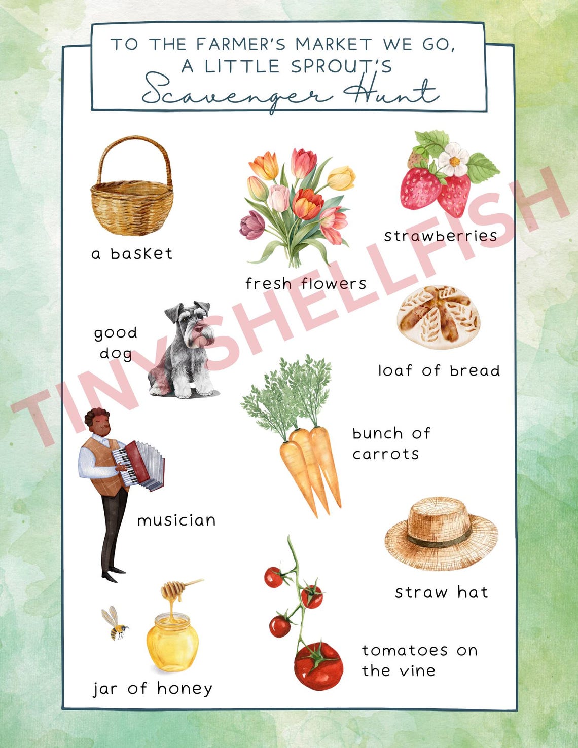 Farmer’s Market Scavenger Hunt – Waldorf-inspired Printable for ...