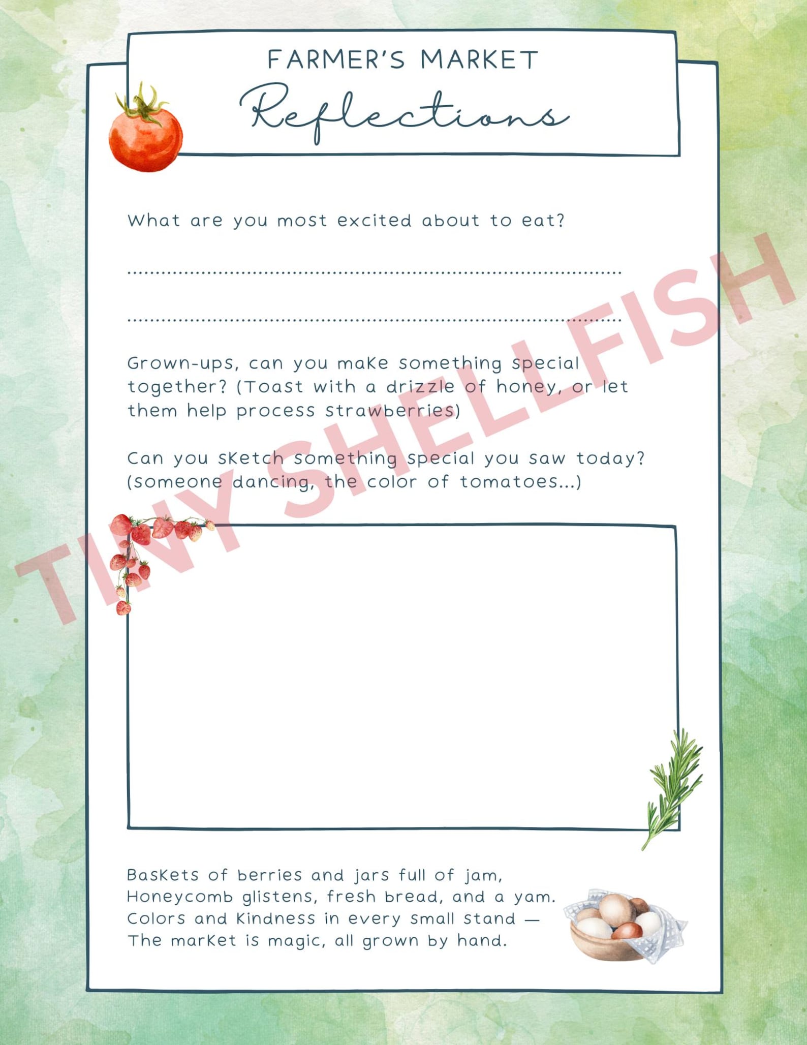 Farmer’s Market Scavenger Hunt – Waldorf-inspired Printable for ...