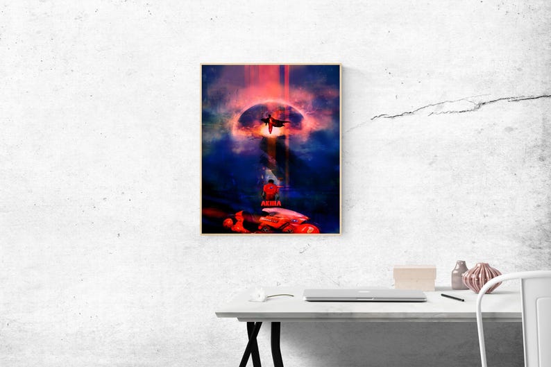 Akira Anime Poster – Neo Tokyo Explosion, Sci-fi Vaporwave Art - Etsy