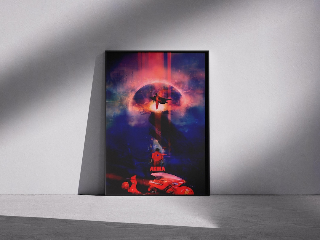 Akira Anime Poster – Neo Tokyo Explosion, Sci-fi Vaporwave Art - Etsy