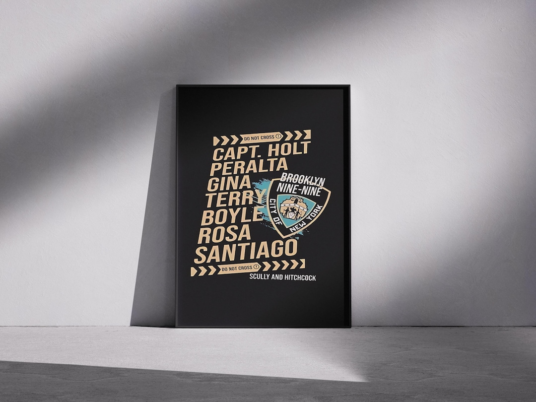 Brooklyn Nine-nine Poster: B99 Characters, TV Show Art Print - Etsy