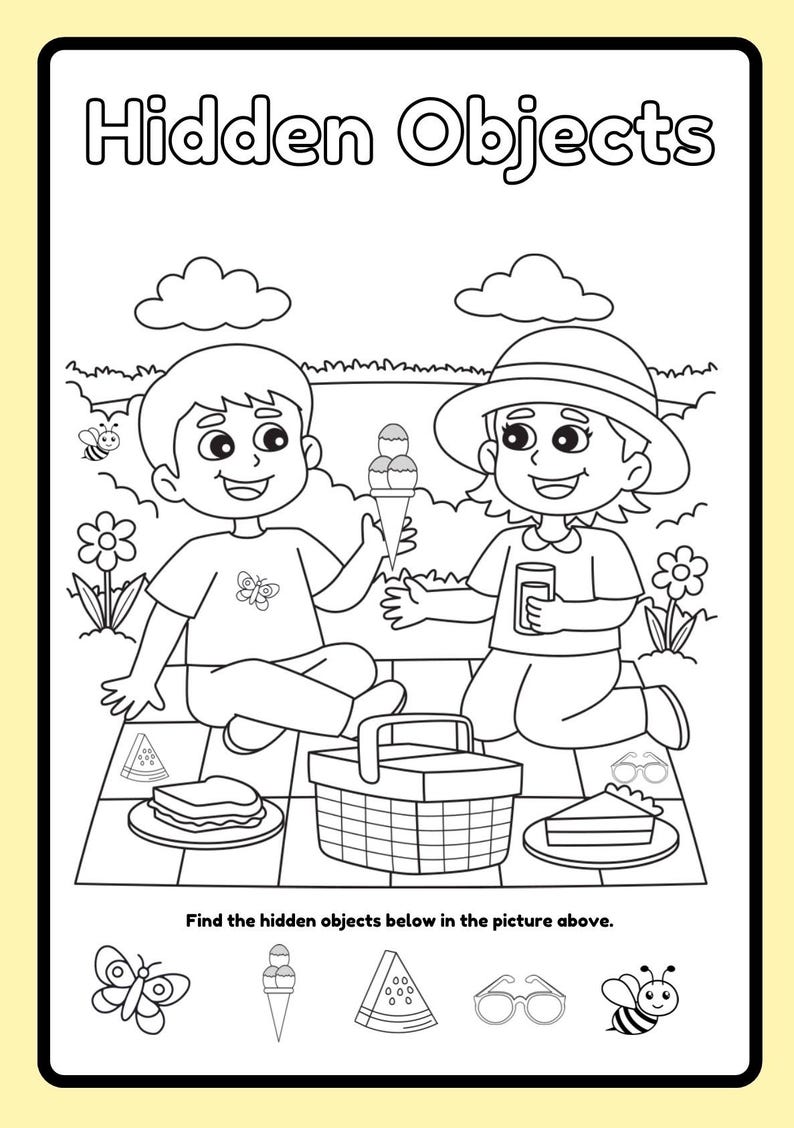 Summer Fun Activity Book for Kids – Ages 4–8 – Printable Coloring ...