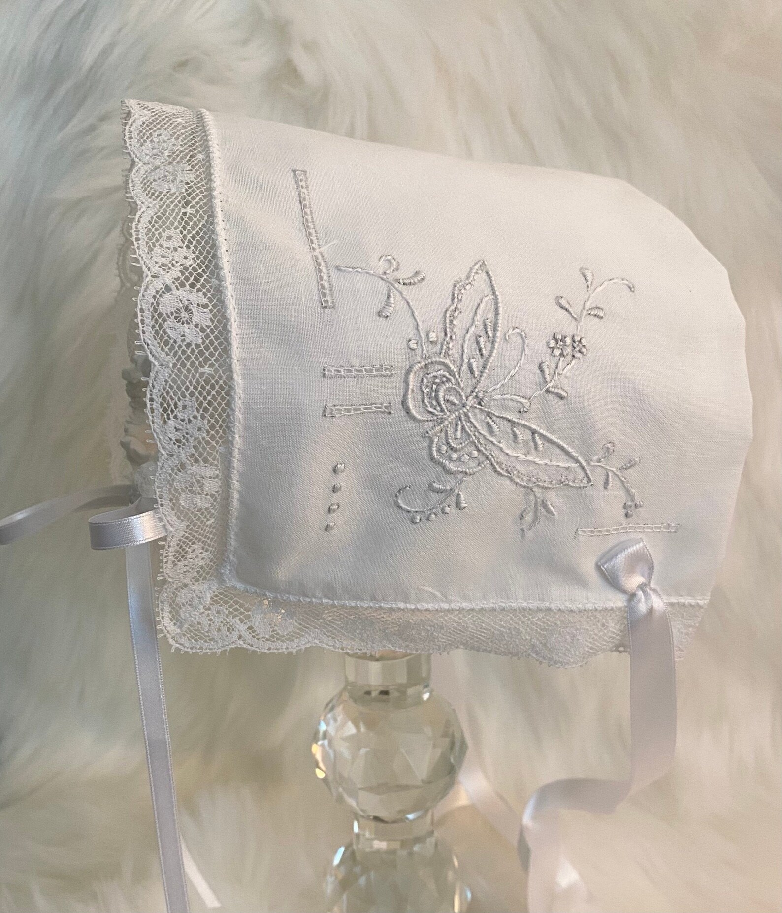 Handkerchief Baby Bonnet Hanky Bonnet Heirloom - Etsy