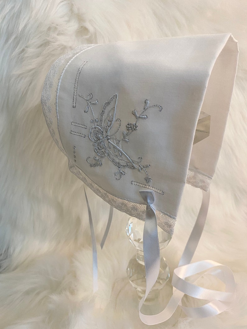 Handkerchief Baby Bonnet Hanky Bonnet Heirloom - Etsy