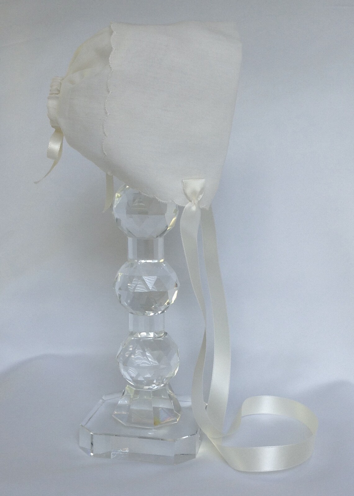 Handkerchief Baby Bonnet,hanky Bonnet,antique Ivory Victorian Style ...