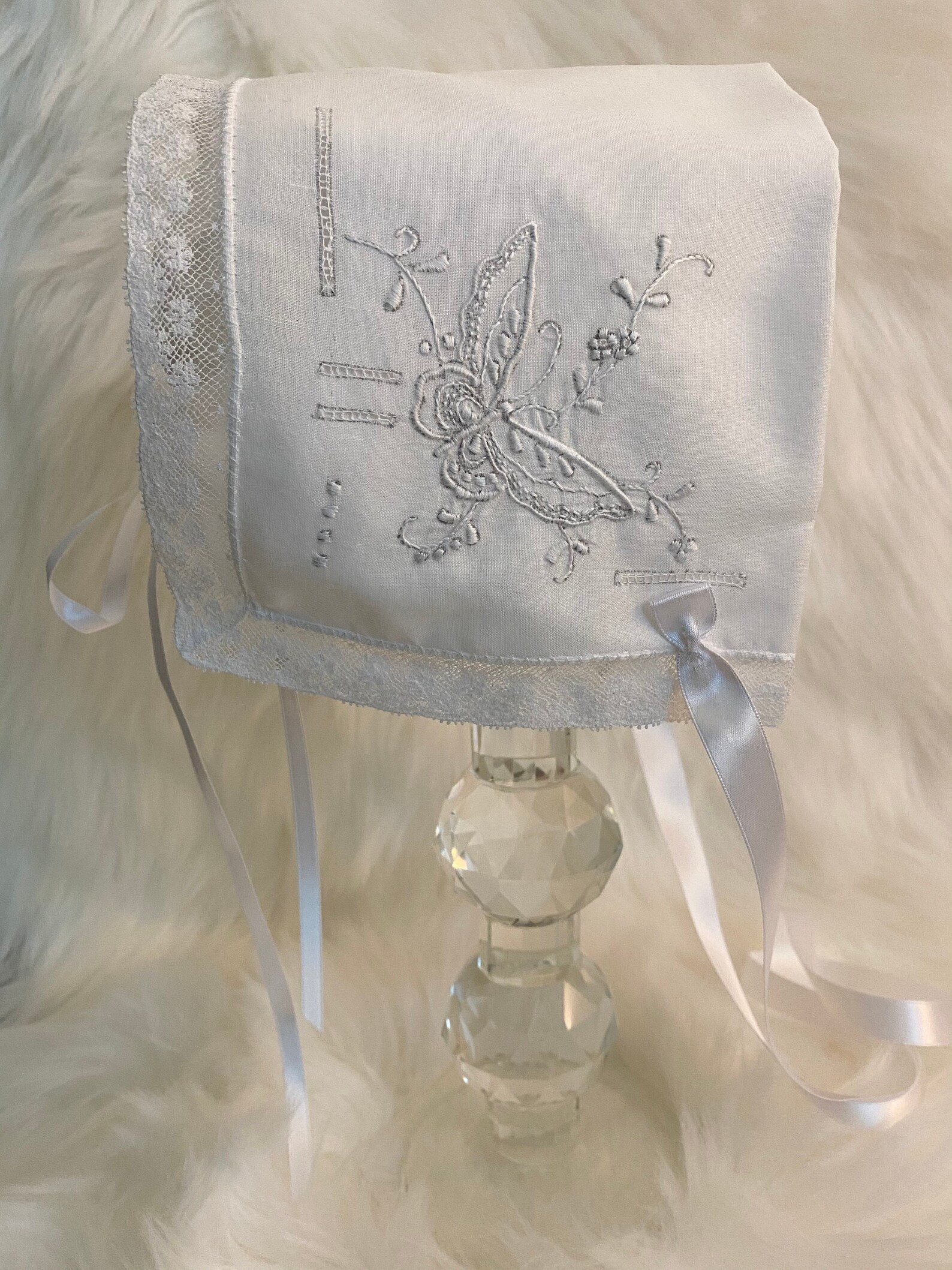 Handkerchief Baby Bonnet Hanky Bonnet Heirloom - Etsy