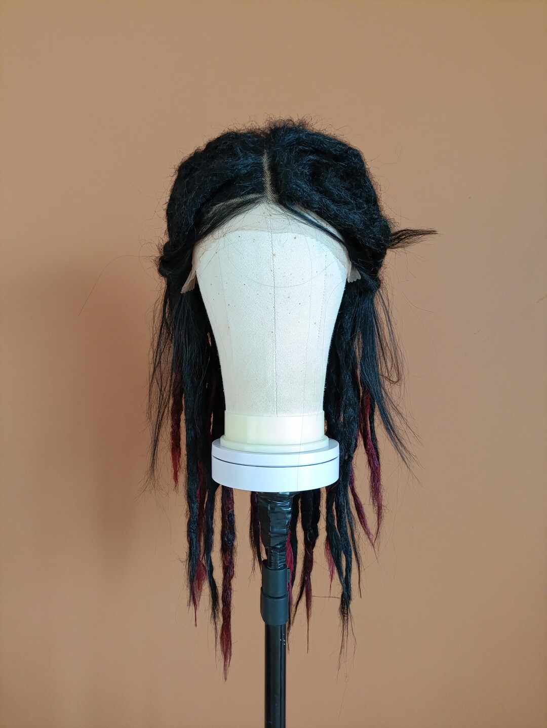 Dread Wig Black Wig Lace Front Crochet Dreadlocks - Vampire / Vampiric ...
