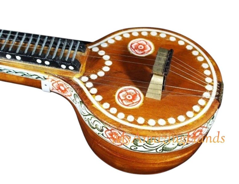 Handcrafted Miniature Bobbili Veena / Saraswati Veena /vichitra Veena ...
