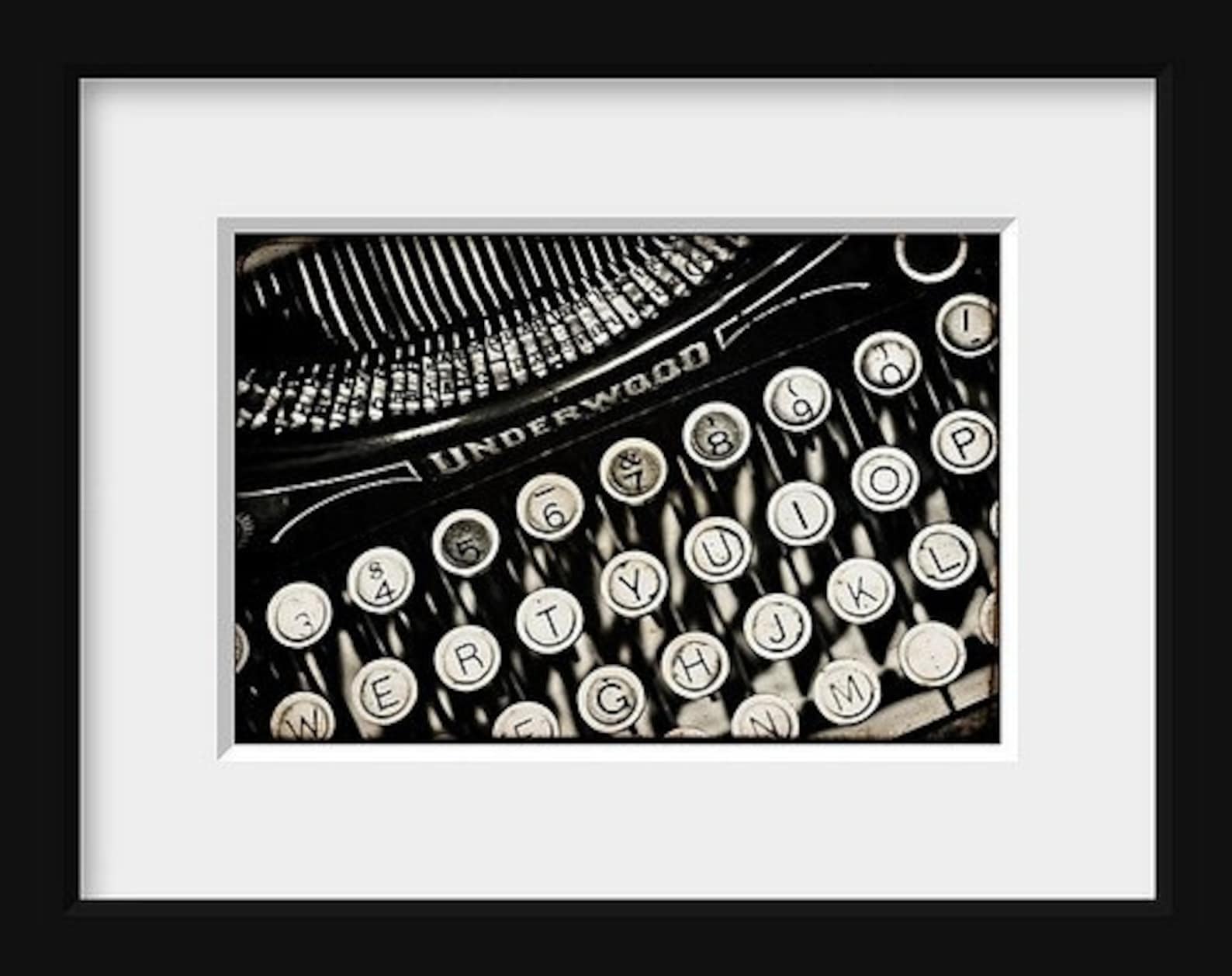 Typewriter Print, Black and White Photography, Still Life Photography ...