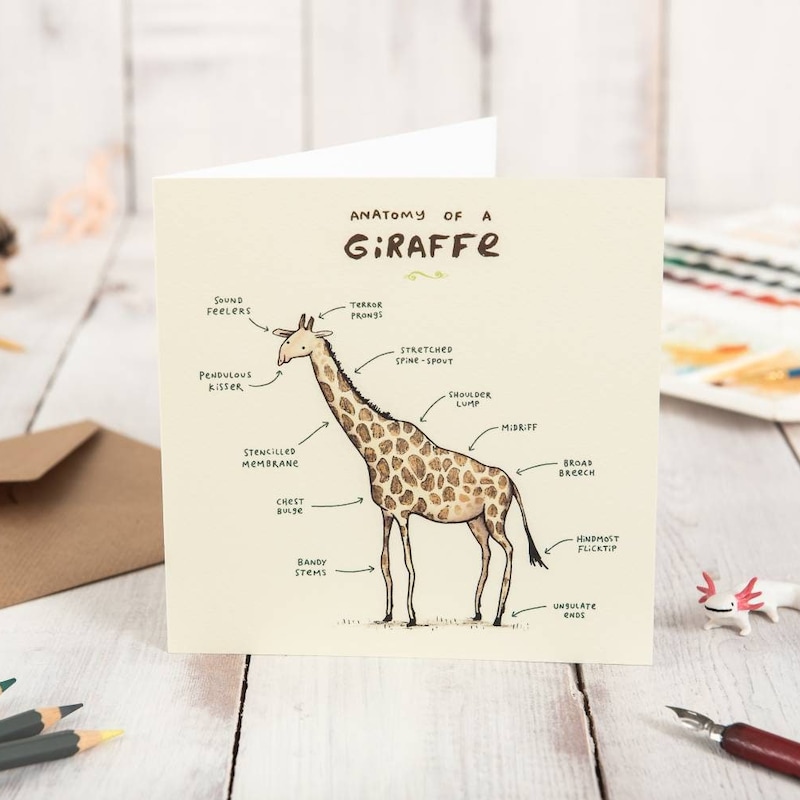 Giraffe Card - Etsy UK