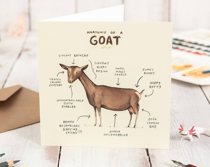 Anatomy of A Goat Card - Etsy