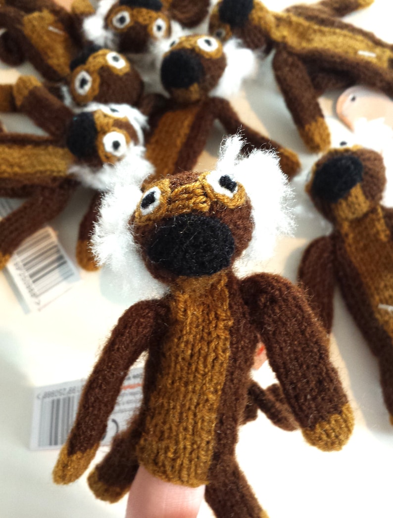 Squirrel Monkey Finger Puppet - Etsy