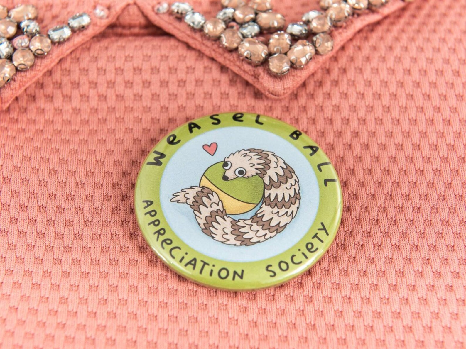Weasel Ball Appreciation Society Metal Pin Badge - Etsy