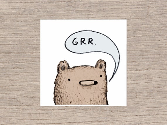 Growling Bear Cartoon