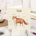 Anatomy of A Fox Card - Etsy