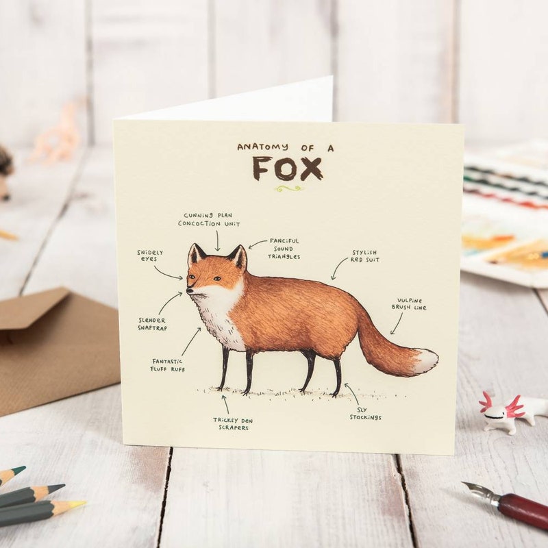 Fox Card - Etsy UK