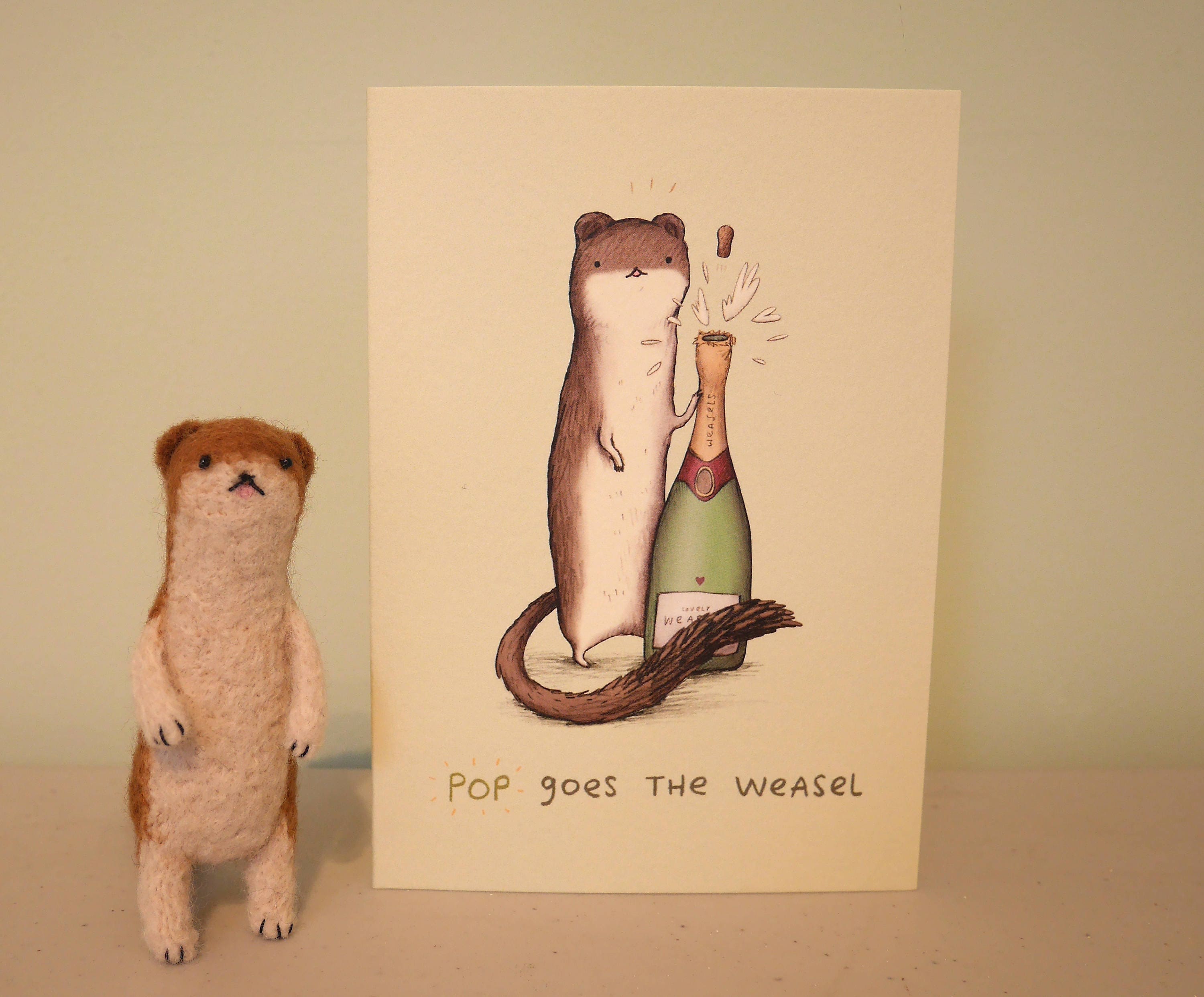 Pop Goes the Weasel Congratulations Card - Etsy UK