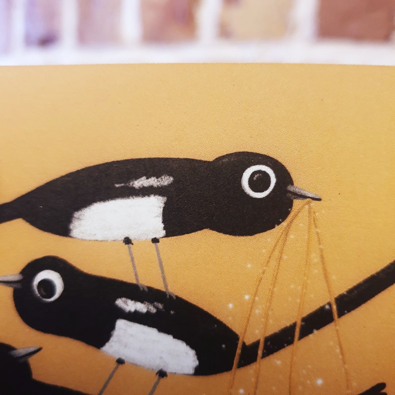 One for Sorrow Magpie Nursery Rhyme Mini Art Zine: Hand Signed Children's Picture Book - Etsy