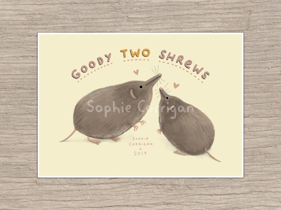 Goody Two Shrews Signed Art Print - Etsy