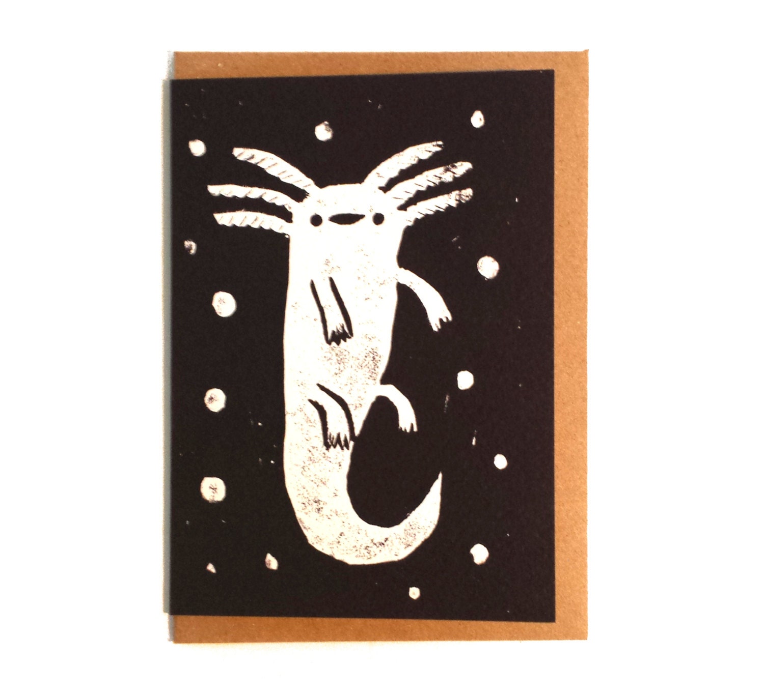Axolotl Print Card - Etsy