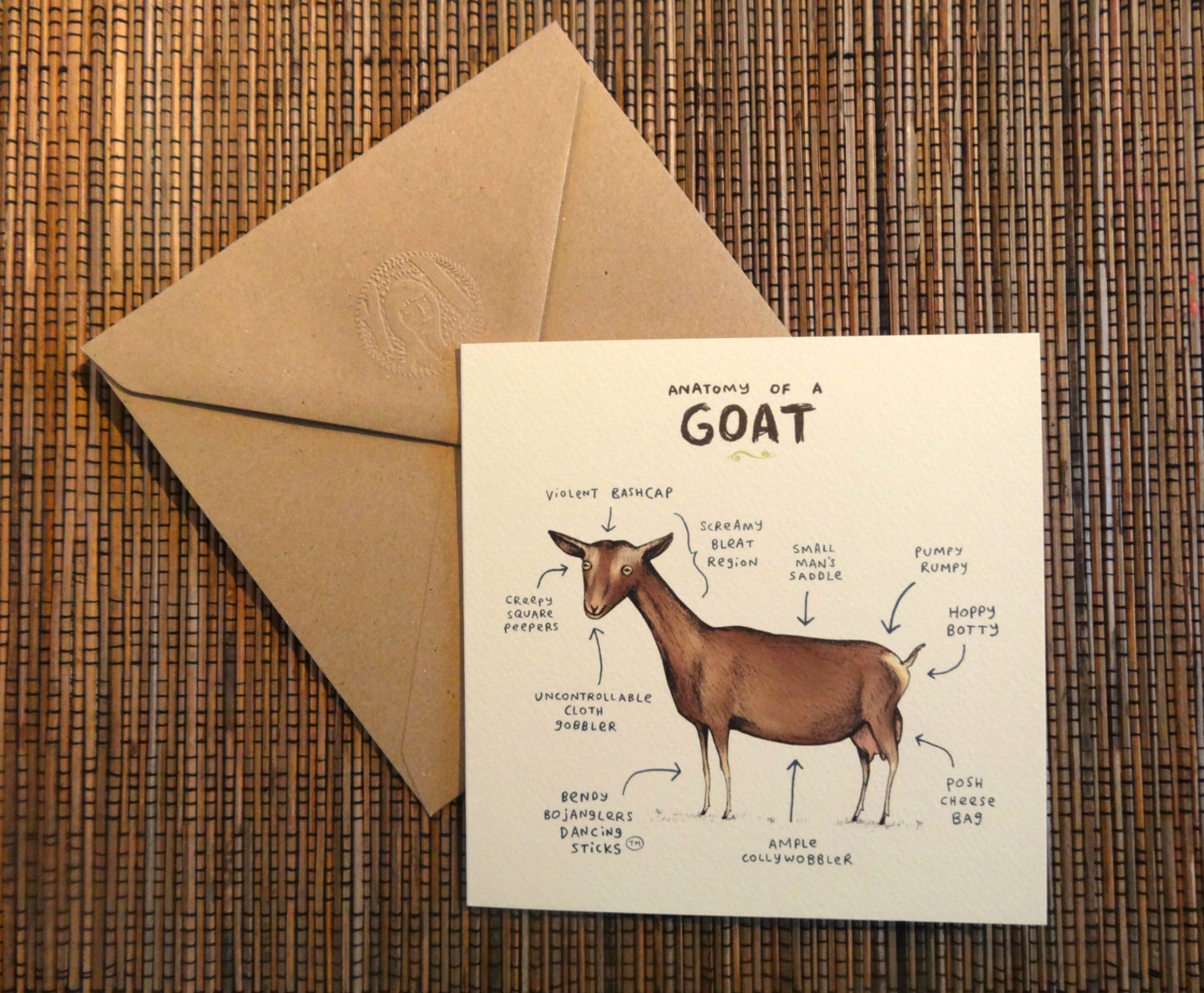 Anatomy of A Goat Card - Etsy