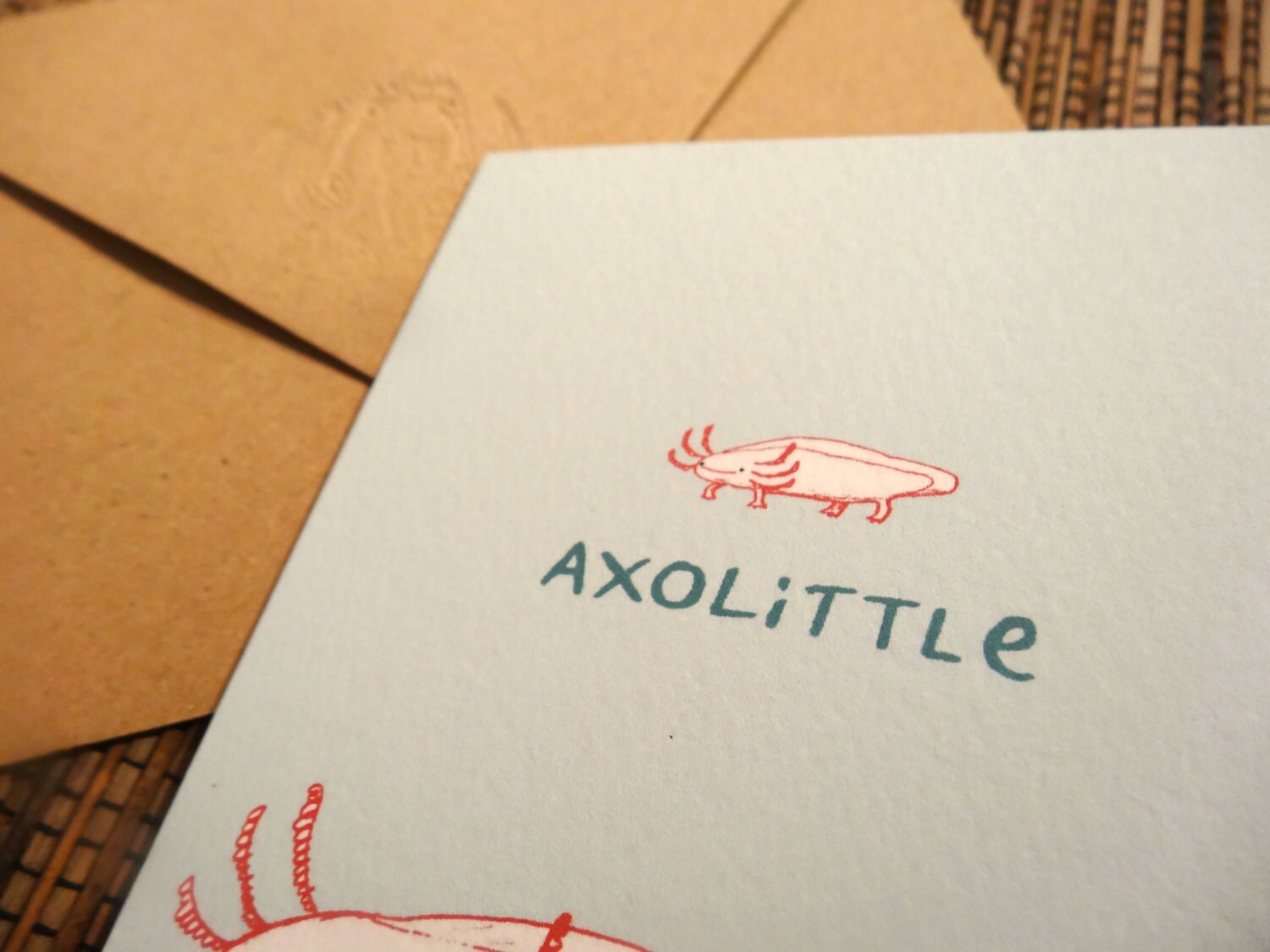 Axolittle Axolotl Card - Etsy