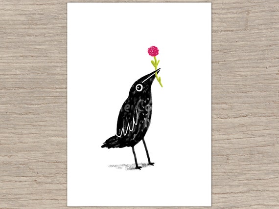 Caw Blimey Art Print - Etsy UK