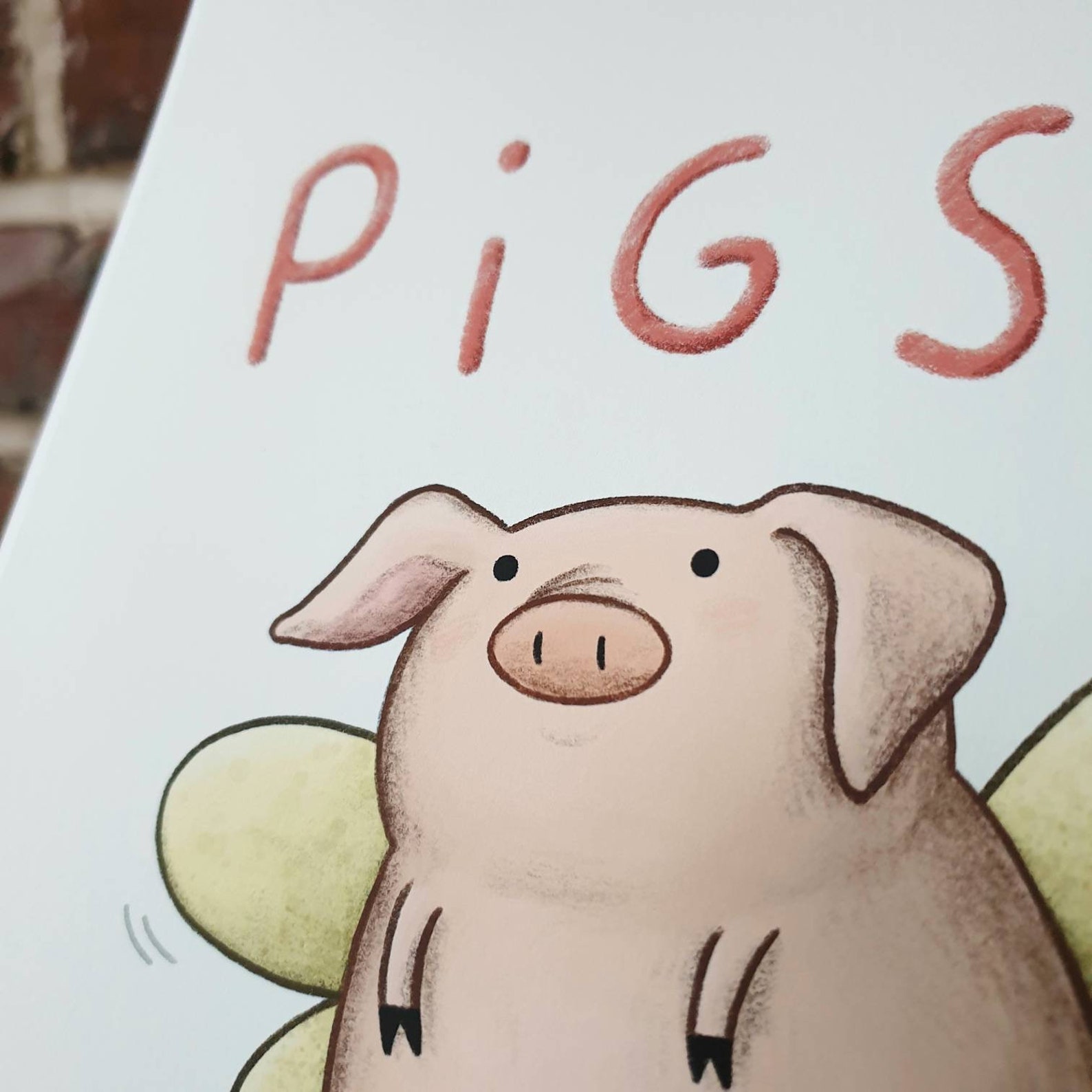 Pigsie Pixie Pig Signed Art Print - Etsy