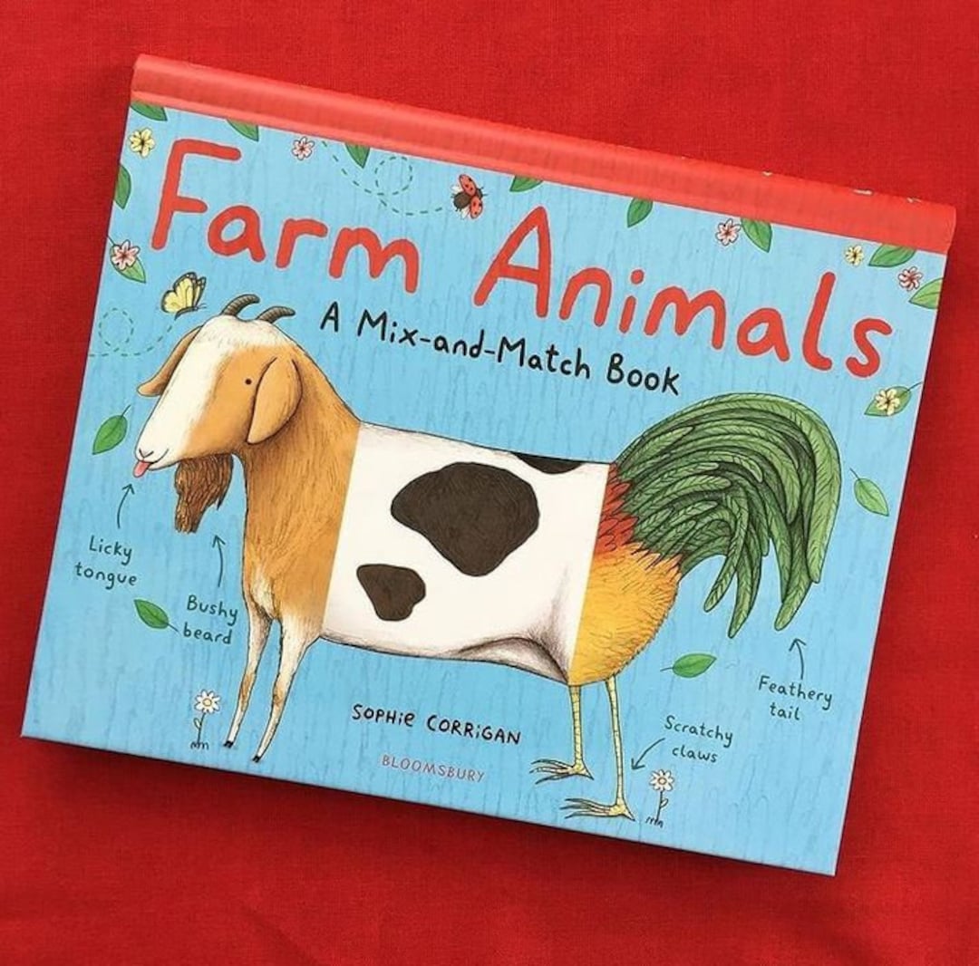 Farm Animals: A Mix-and-match Book Signed Children's Board Book - Etsy