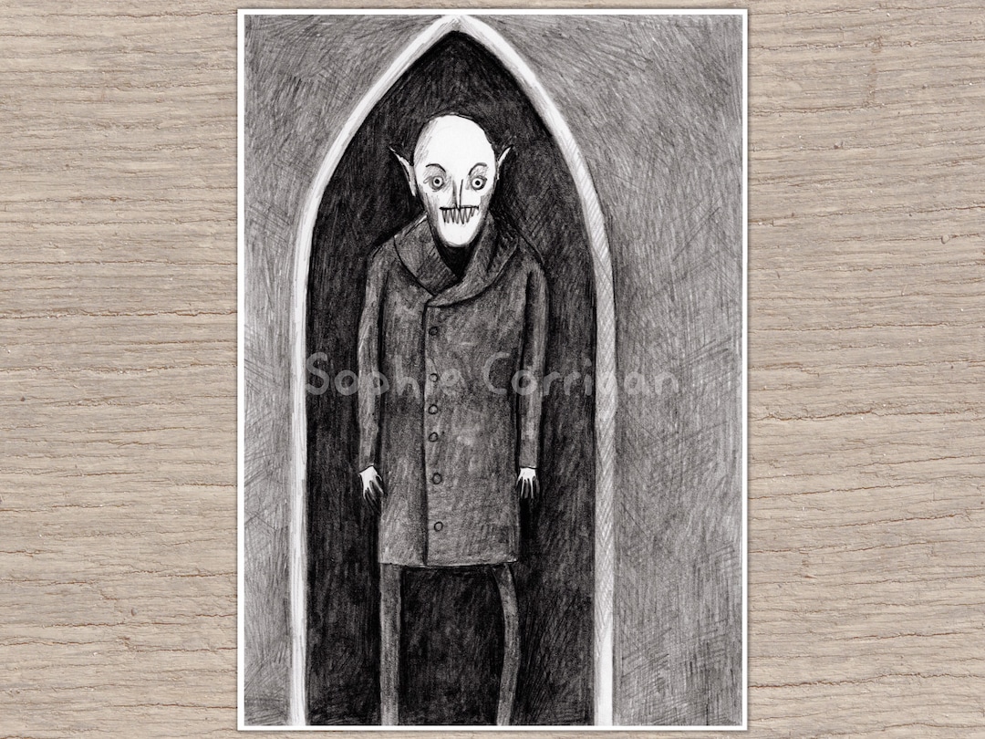 Nosferatu Vampire Horror Illustration Signed Fine Art Print - Etsy