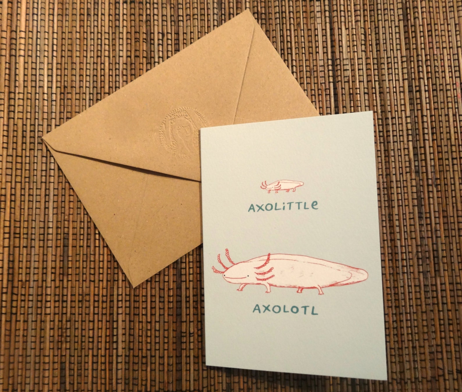 Axolittle Axolotl Card - Etsy