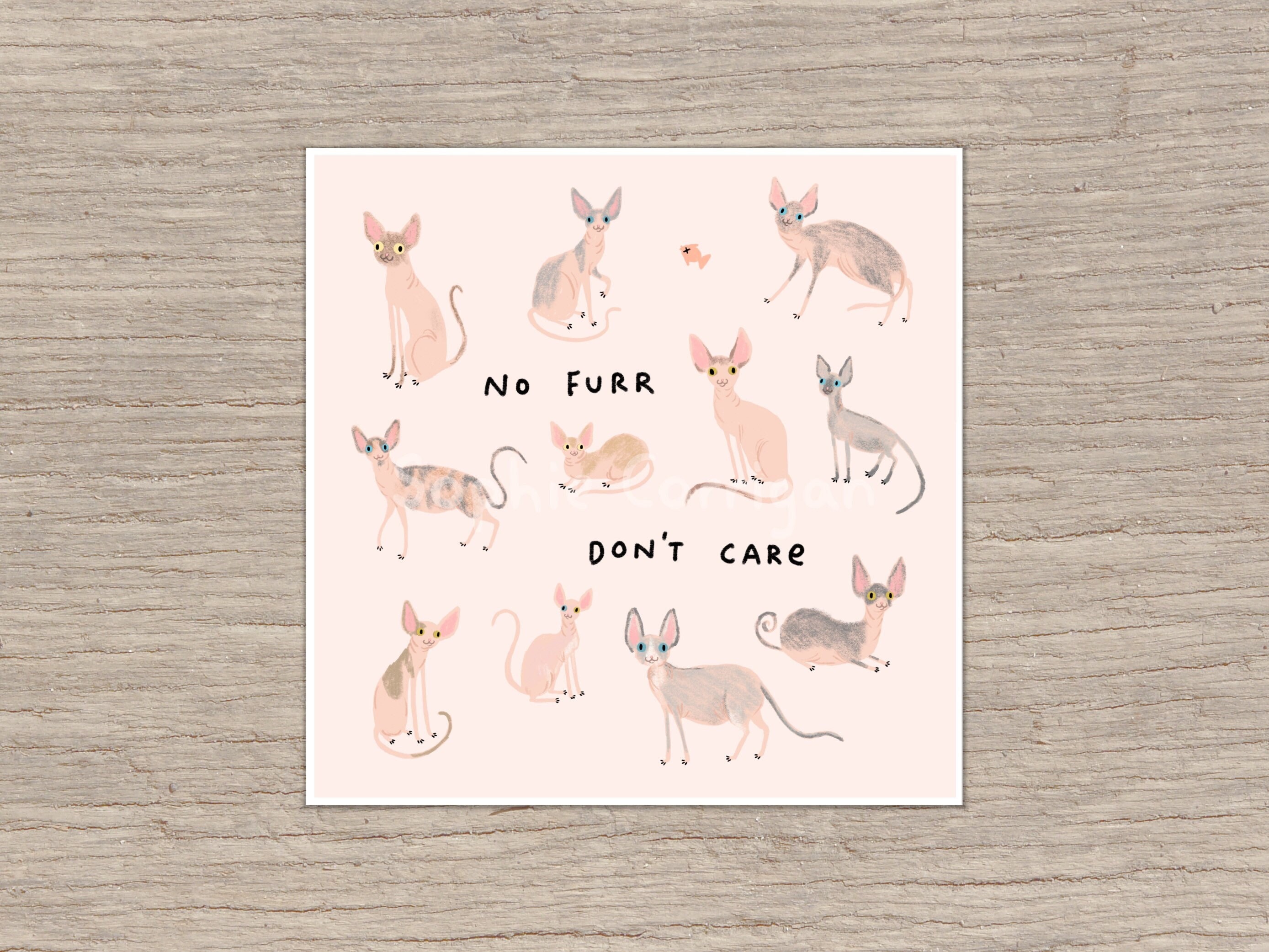 Pink Cat Art Prints - Etsy