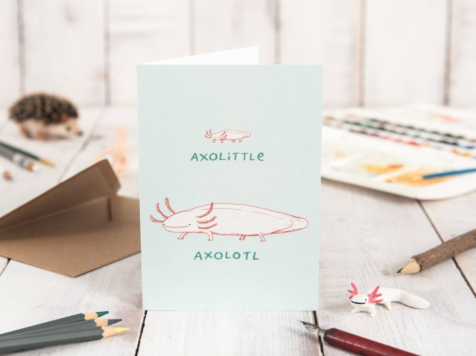 Axolittle Axolotl Card - Etsy
