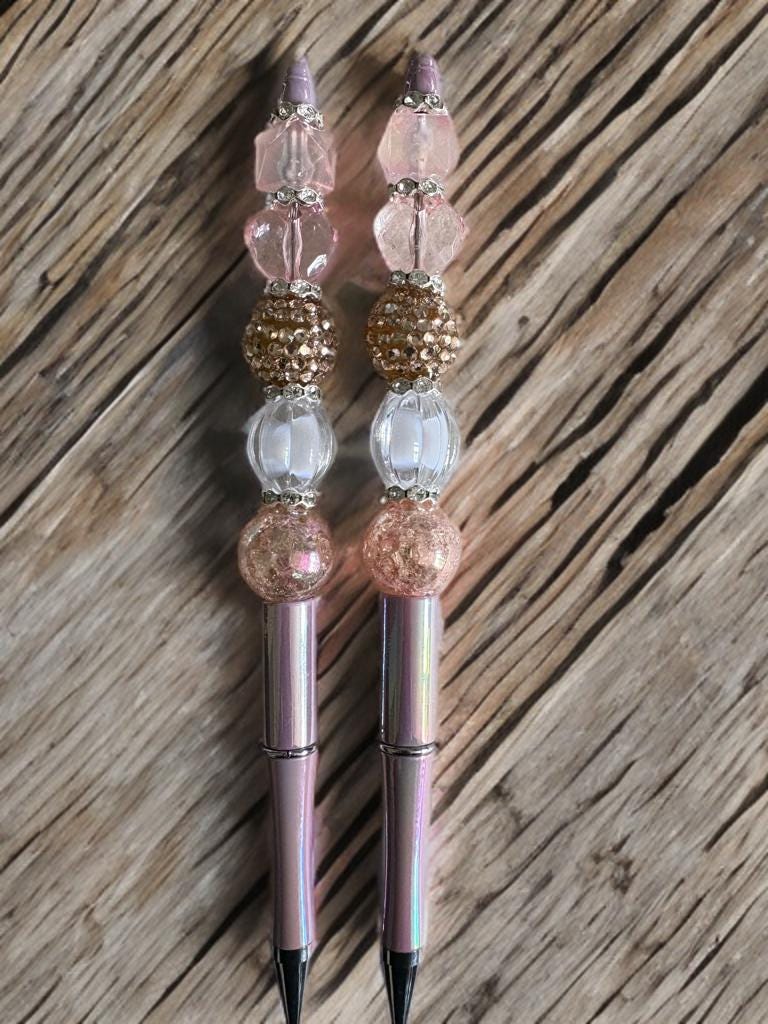 Fancy Beaded Pen Assorted Colors Bead Pens - Etsy