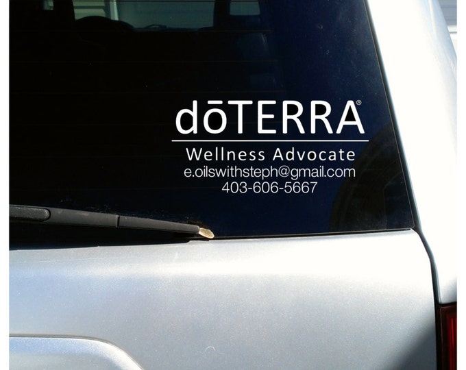 Doterra Wellness Advocate. Car Decal. Business Sign. Advertising - Etsy