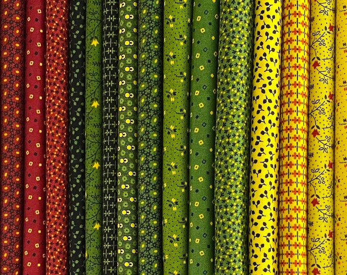 24 BALTIMORE ALBUM 19th Century Civil War Reproduction Quilt Fabric Fat ...