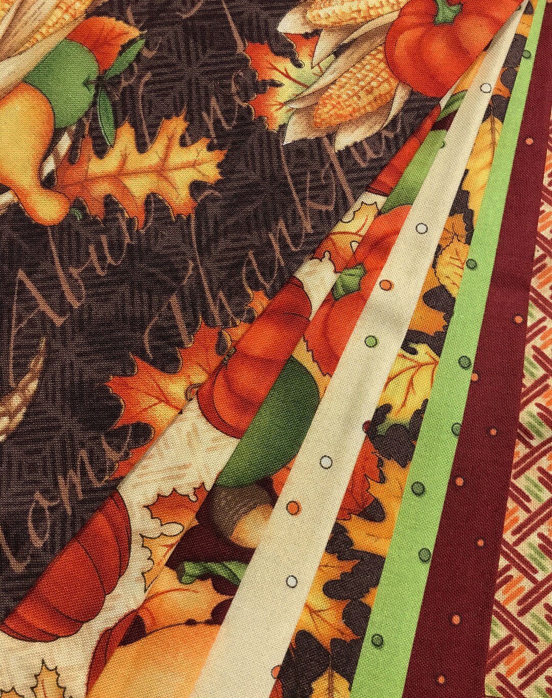 SALE 8 Great Harvest Quilt Fabric Fat Quarters by Debbie Mumm for SSI ...