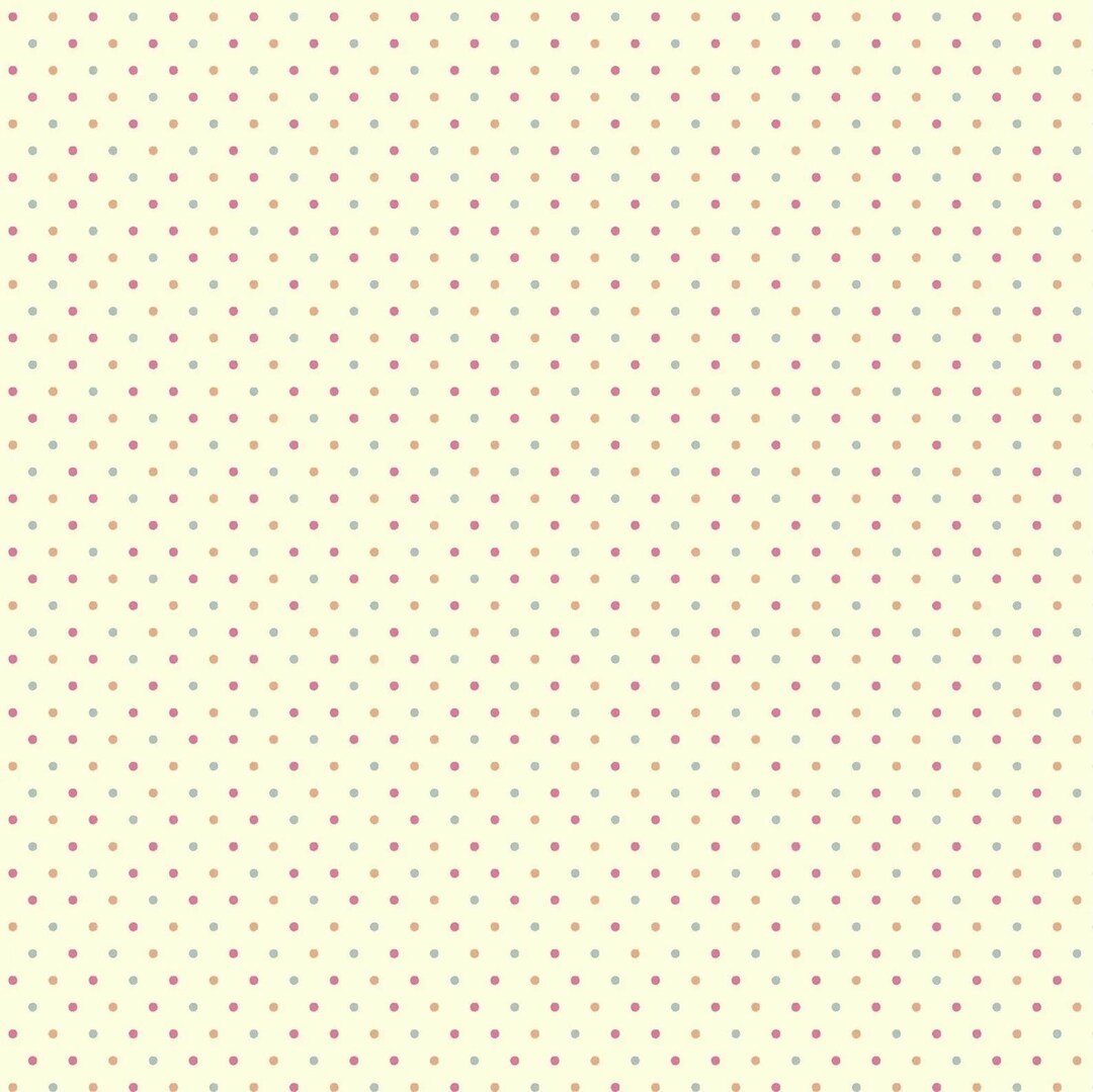 Multi Dots on Pale Yellow - All Big Things Start Small ~ Quilt Fabric ...