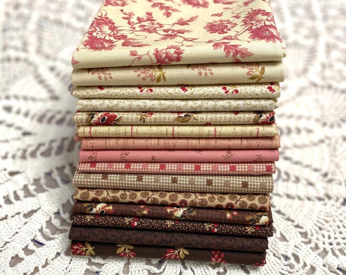 15 Civil War Reproduction Quilt Fabric Fat Quarters ~ MADISON SQUARE ...