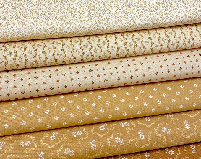 6 Civil War Reproduction Quilt Fabric Fat Quarters ~ CARRIE'S CARAMELS ...