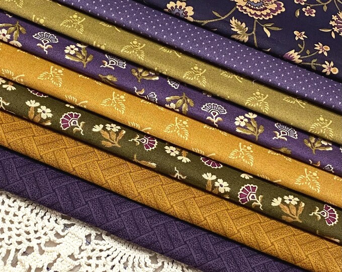 8 Civil War Reproduction Quilt Fabric Fat Quarters ~ EVERLASTING ...