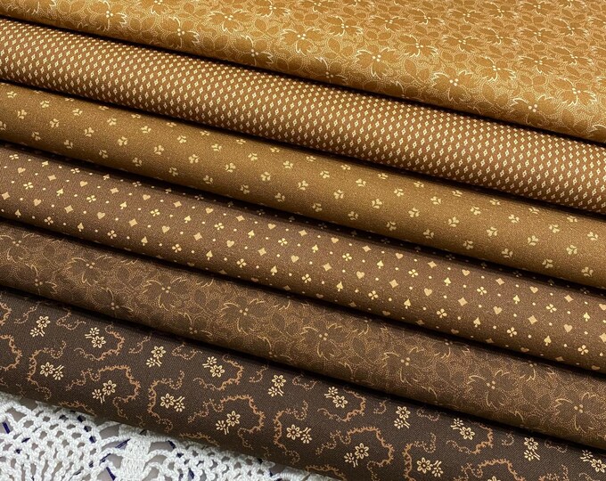 6 Civil War Reproduction Quilt Fabric Fat Quarters ~ CARRIE'S CARAMELS ...