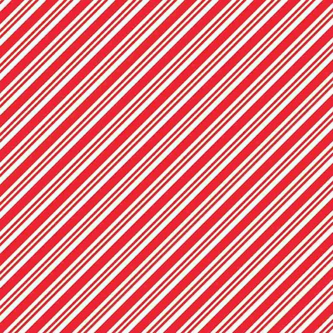 NAUGHTY ELVES - Quilt Fabric ~ Bias Peppermint Candy Stripe ~ Marcus ...