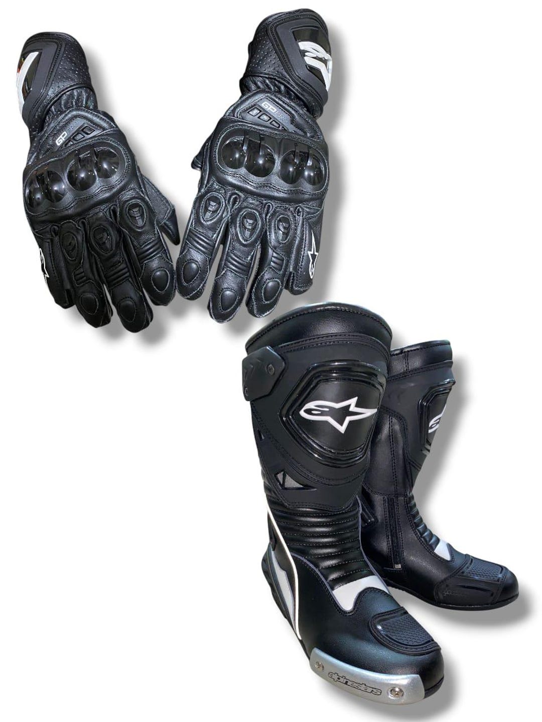 Alpinestars Racing Gear Combo GP Pro Gloves & SMX Plus Boots for Pro ...