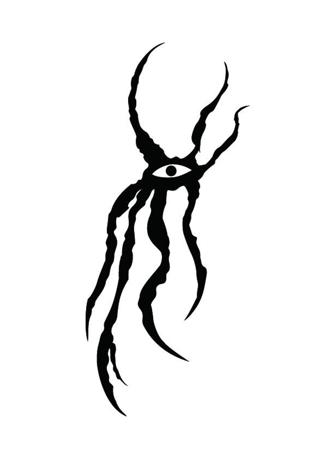 Cyber Sigil Tattoo Design, Hand Drawn Tribal Symbol, Printable Digital ...