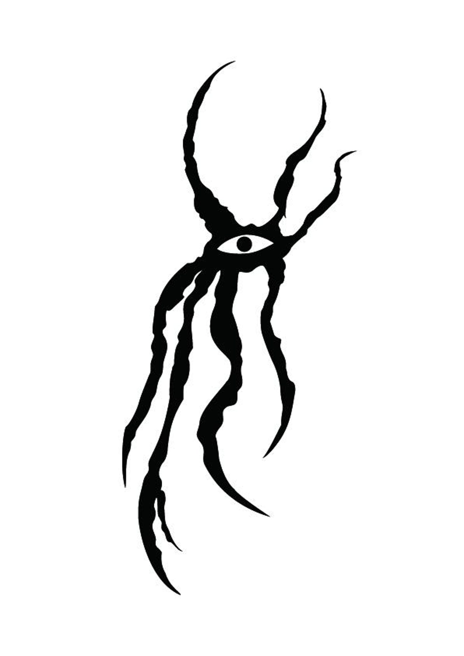 Cyber Sigil Tattoo Design, Hand Drawn Tribal Symbol, Printable Digital ...