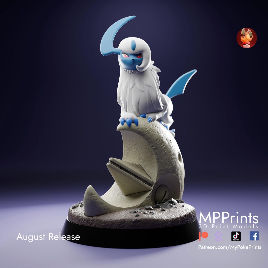 Absol | Pokedex Entry #359 | 3D Printeded & Hand-painted - Etsy