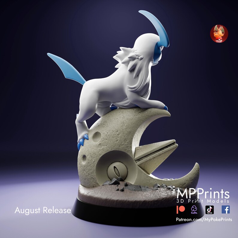 Absol | Pokedex Entry #359 | 3D Printeded & Hand-painted - Etsy