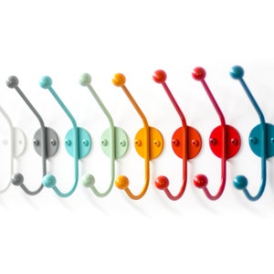 Mid Century Solid Color- Individual Hooks - Etsy
